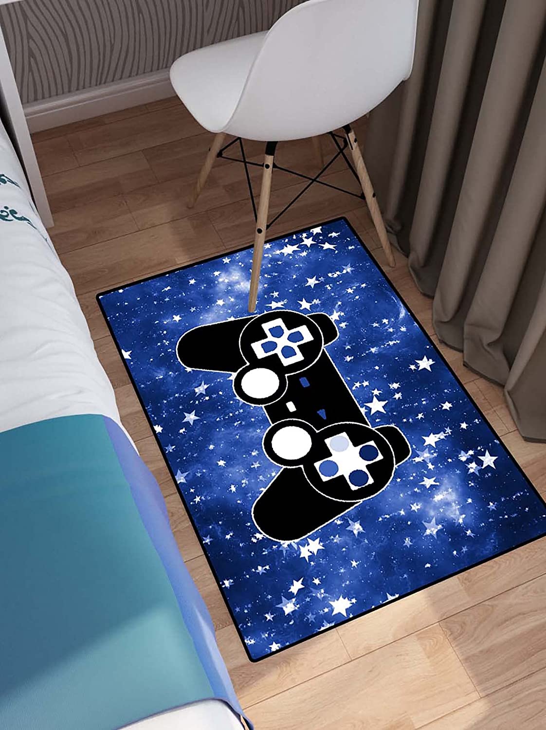 Cool Video Game Controller Area Rug: 3D Printed Gamer Rug with Room ...