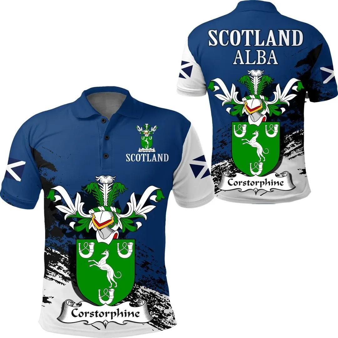 Corstorphine Scottish Family Crest Scotland Special Polo Shirt - Golf ...