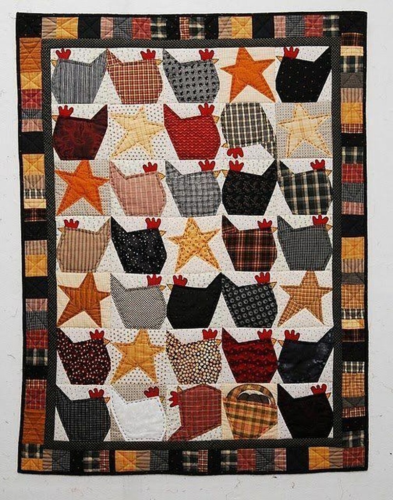 Customizable Chicken Quilt Bedding Set: Make Your Bedroom Stand Out ...