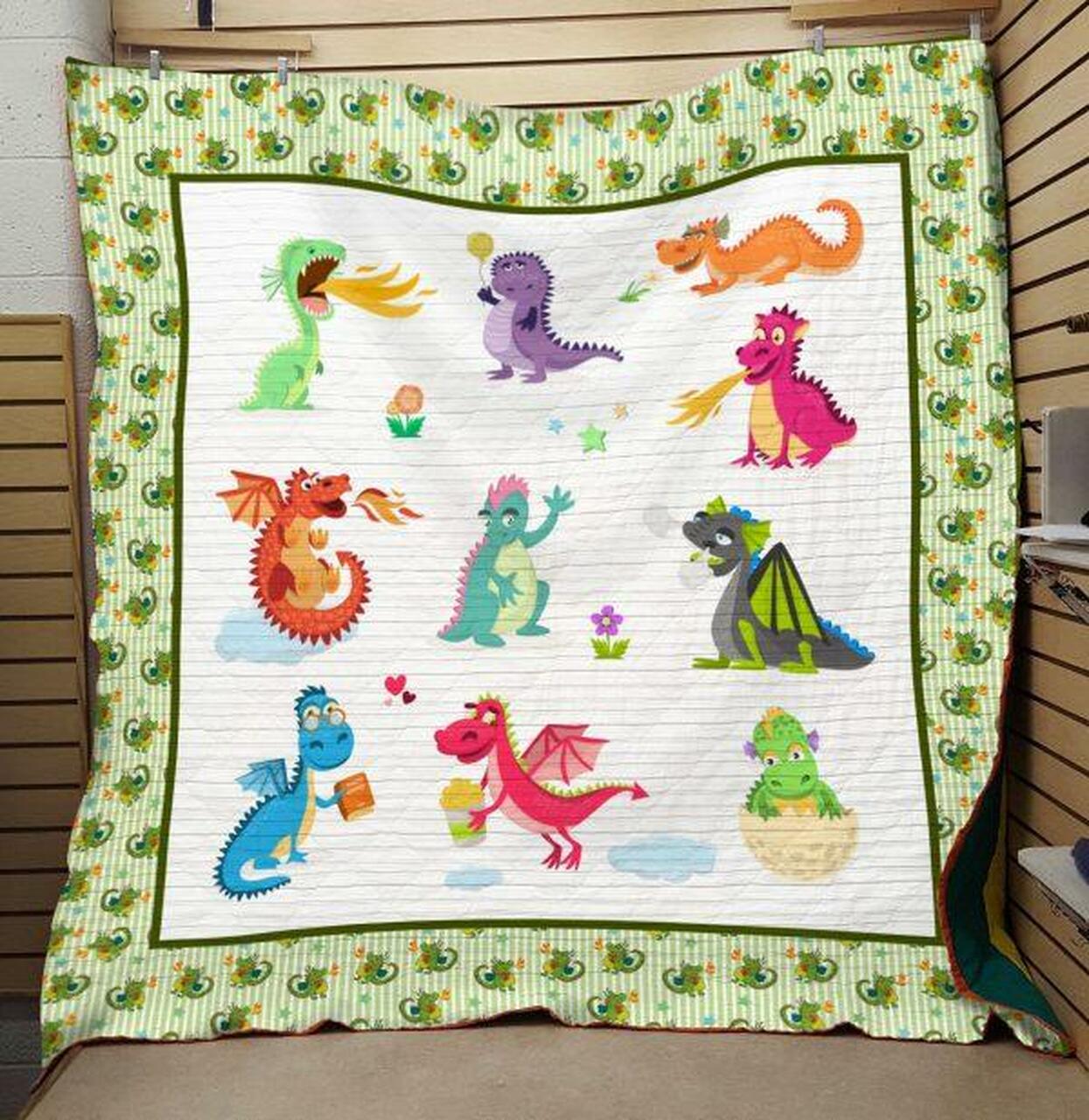 Customized Dragon Quilt Bedding Set for Bedroom Decoration - Bluefink