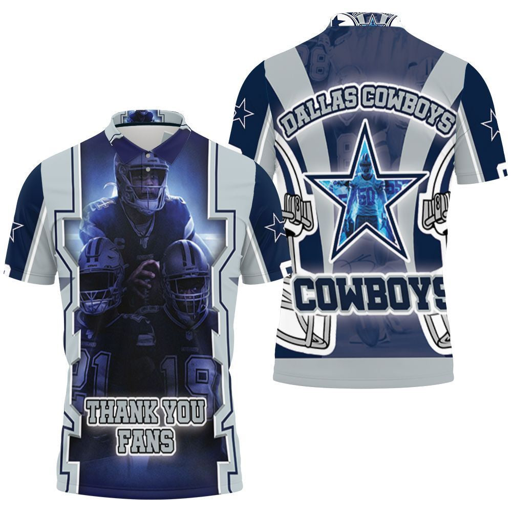Dallas Cowboy Thank You Fans Nfc East Division Super Bowl 2021 3D Polo ...