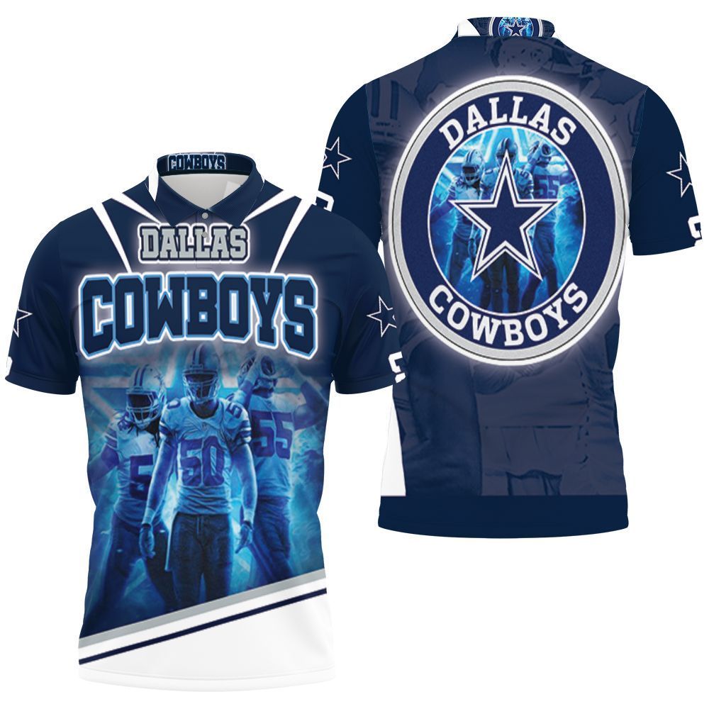 Dallas Cowboys 2021 Super Bowl Nfc East Division 3D Polo Shirt - Bluefink