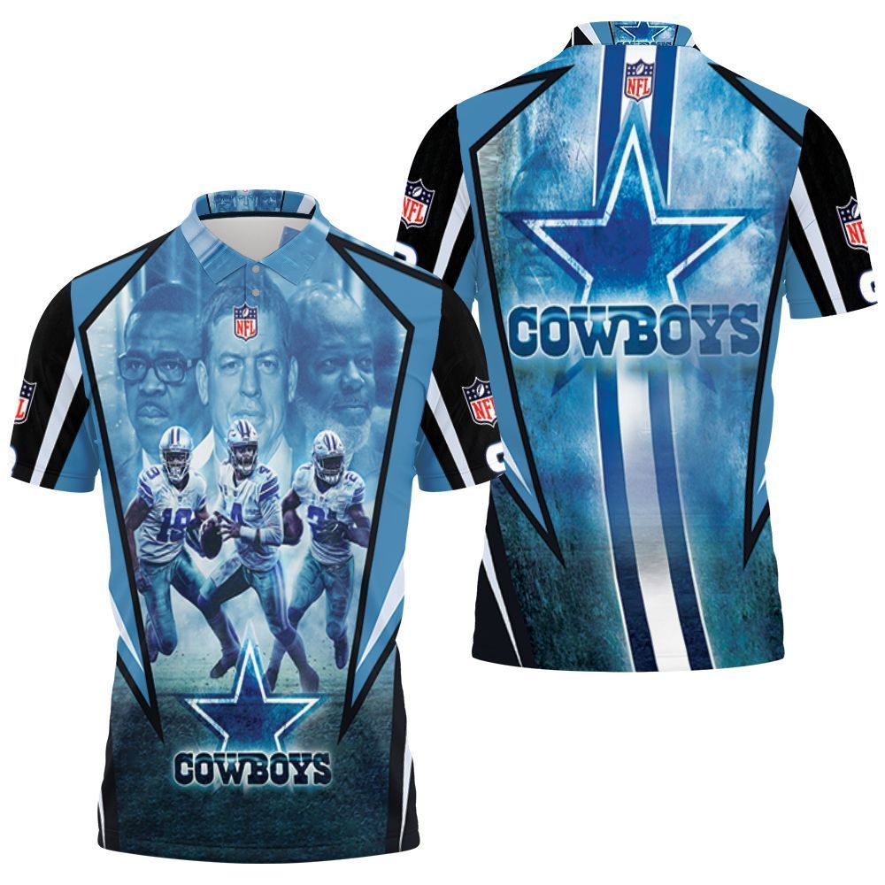 Dallas Cowboys Amari Cooper 19 Dak Prescott 4 Ezekiel Elliott 21 3D ...