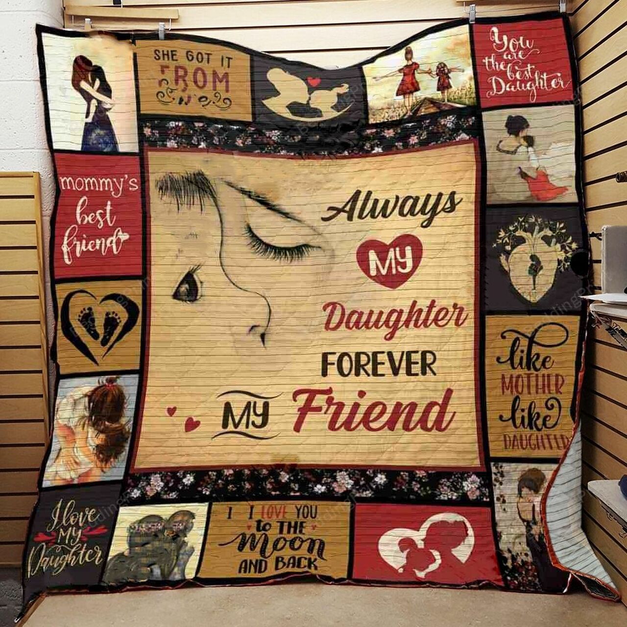 Daughter Like Mother Like Daughter Quilt Bedding Set Blanket - Bluefink