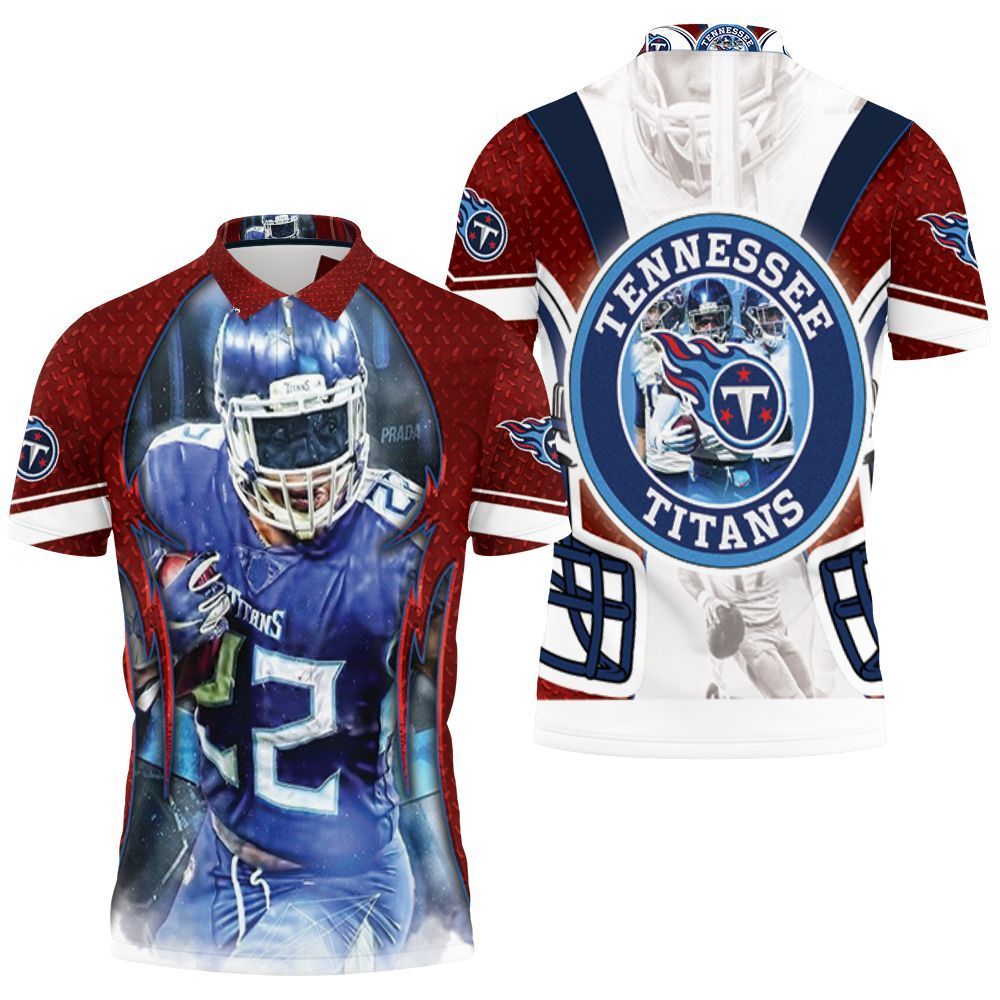 Derrick Henry 22 Tennessee Titans Super Bowl 2021 Afc South Division Champions 3D Polo Shirt ...