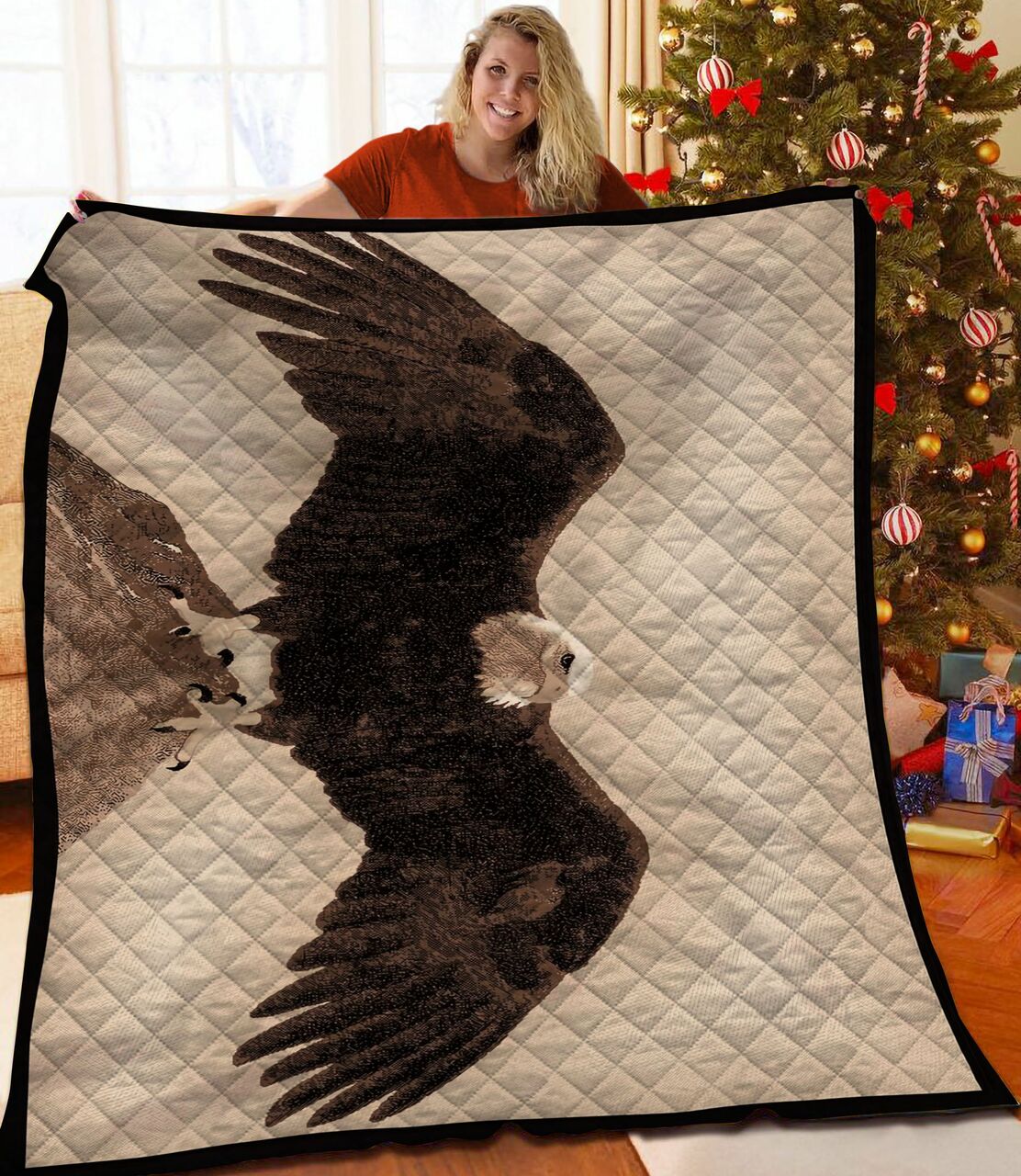 Eagle Quilt Bedding Set for Home Decoration and Picnic, Gifts for ...