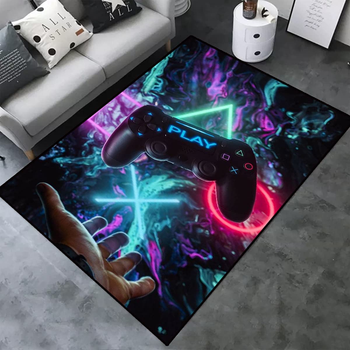 Enhance Your Gaming Experience with Personalized Game Area Rug with 3D ...