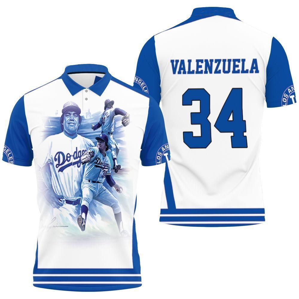 Fernando Valenzuela La Dodgers Polo Shirt Gift - Bluefink