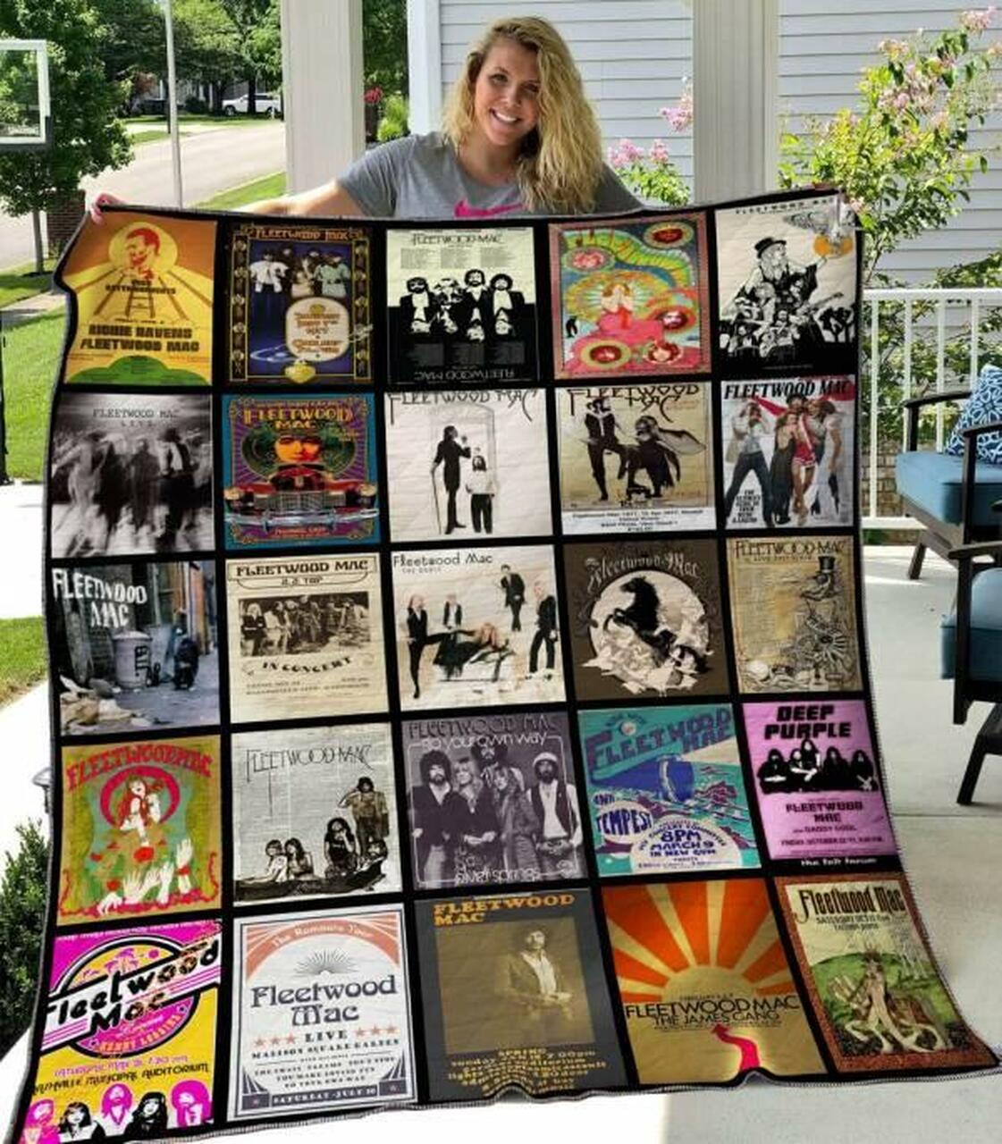 Fleetwood Mac Fans' Delight - Personalized Quilt Bedding Set - Bluefink