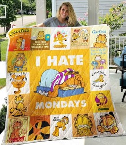 Garfield Quilt Bedding Set Blanket for Comics and Cat Lovers - Family ...