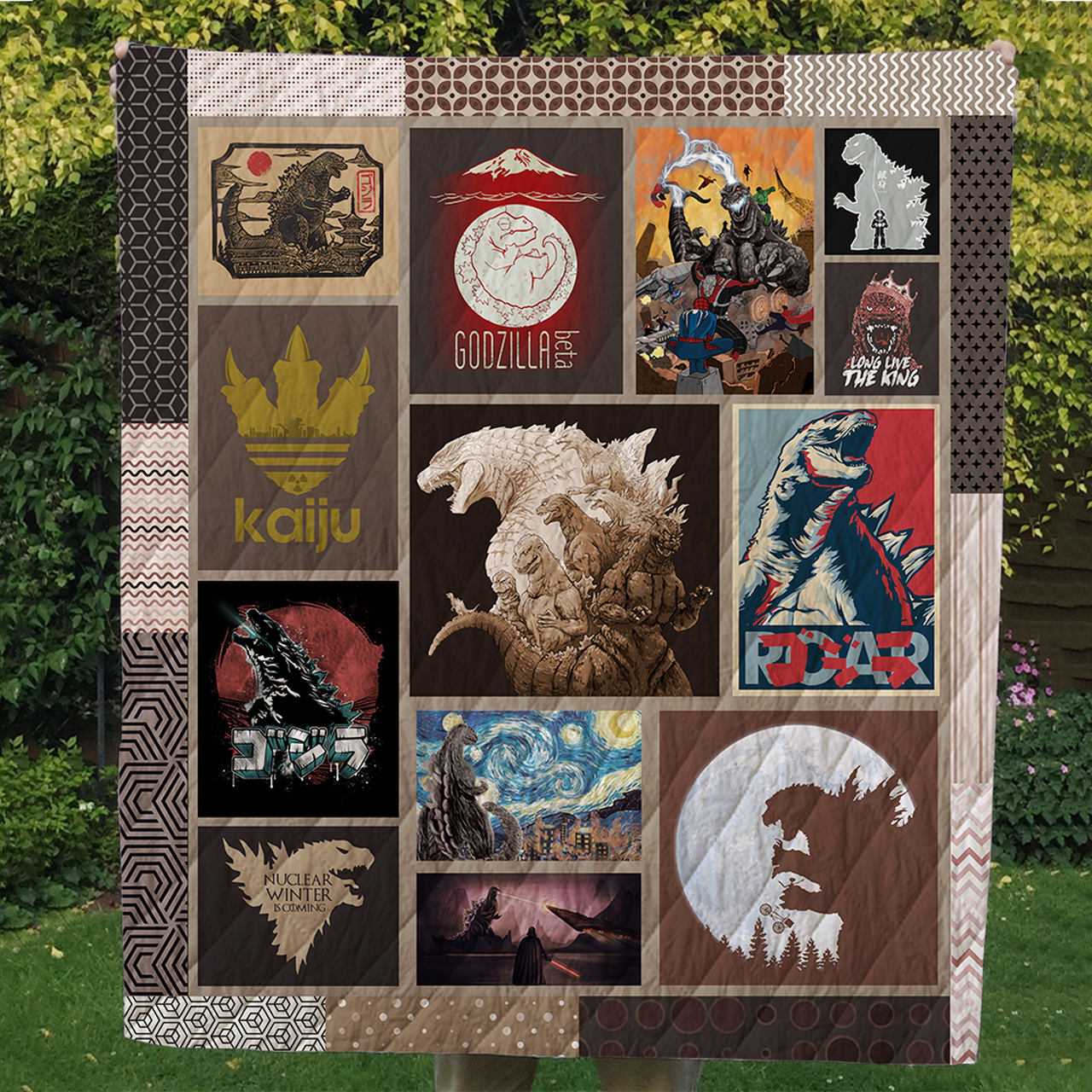 Godz-03 Quilt Bedding Set Bedroom Decor, Gifts for Family - Bluefink