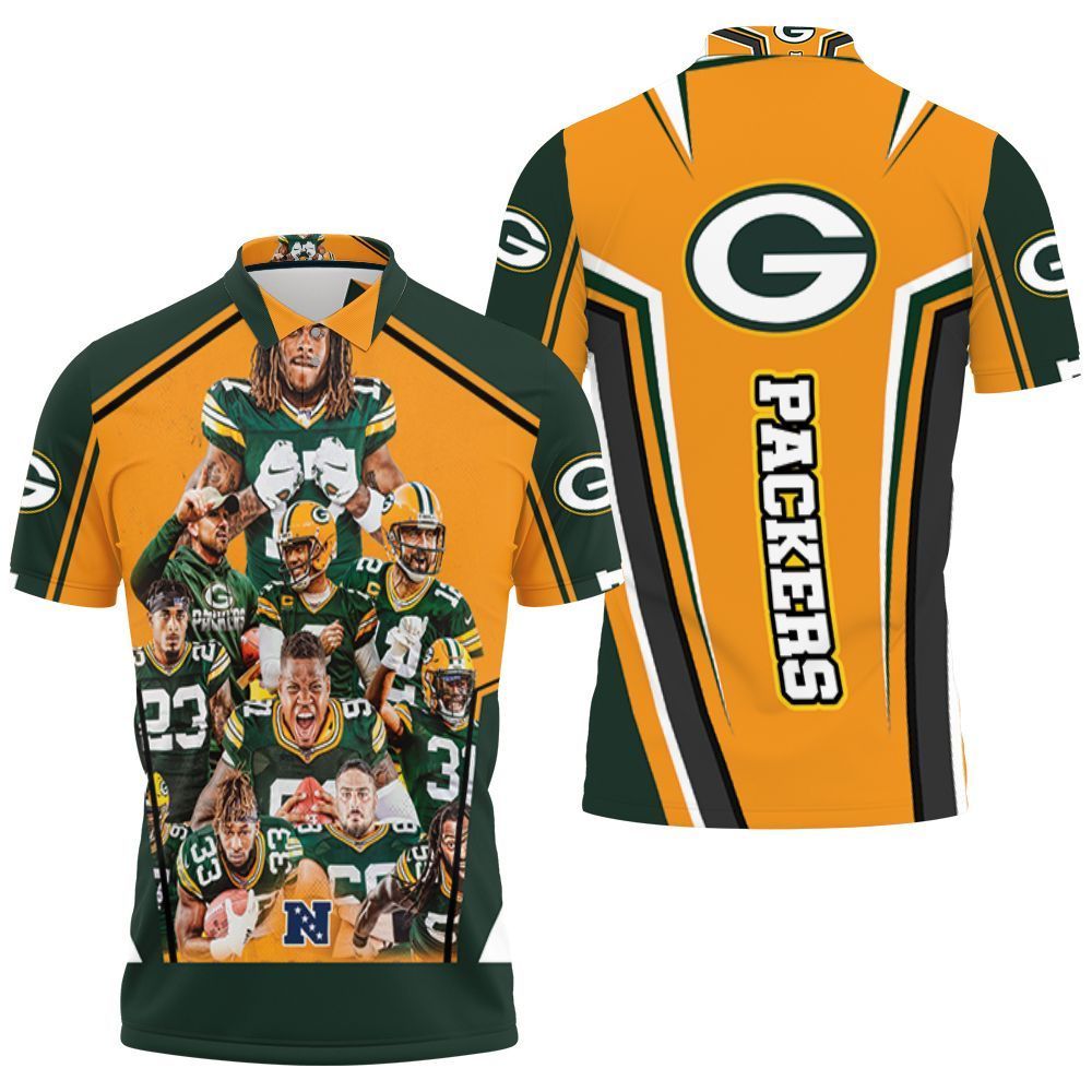 Green Bay Packers 2021 Super Bowl Nfc North Champions Division 3D Polo ...