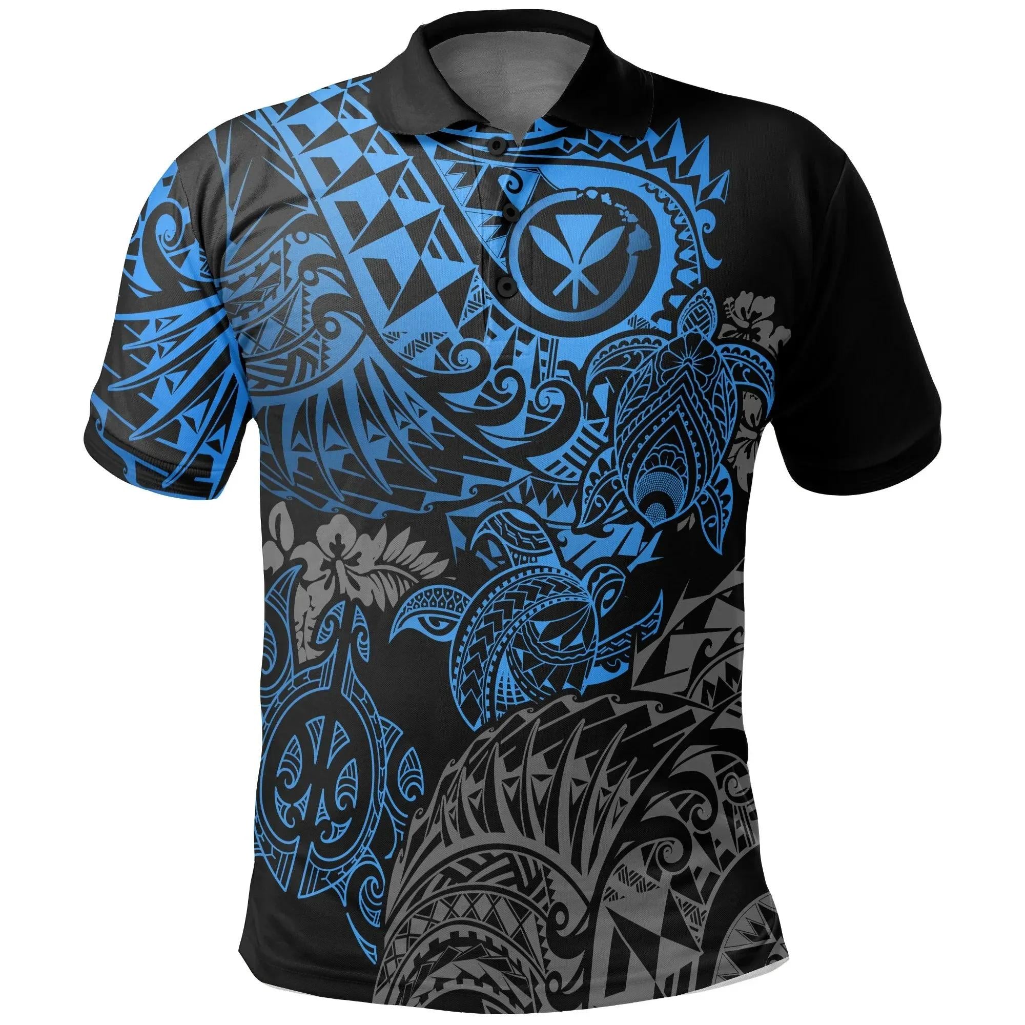 Hawaii Turtle Polo Shirt, Polynesian Tattoo Golf Shirt Family Gift ...
