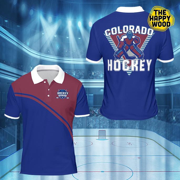 Ice Hockey Polo Shirt - Bluefink