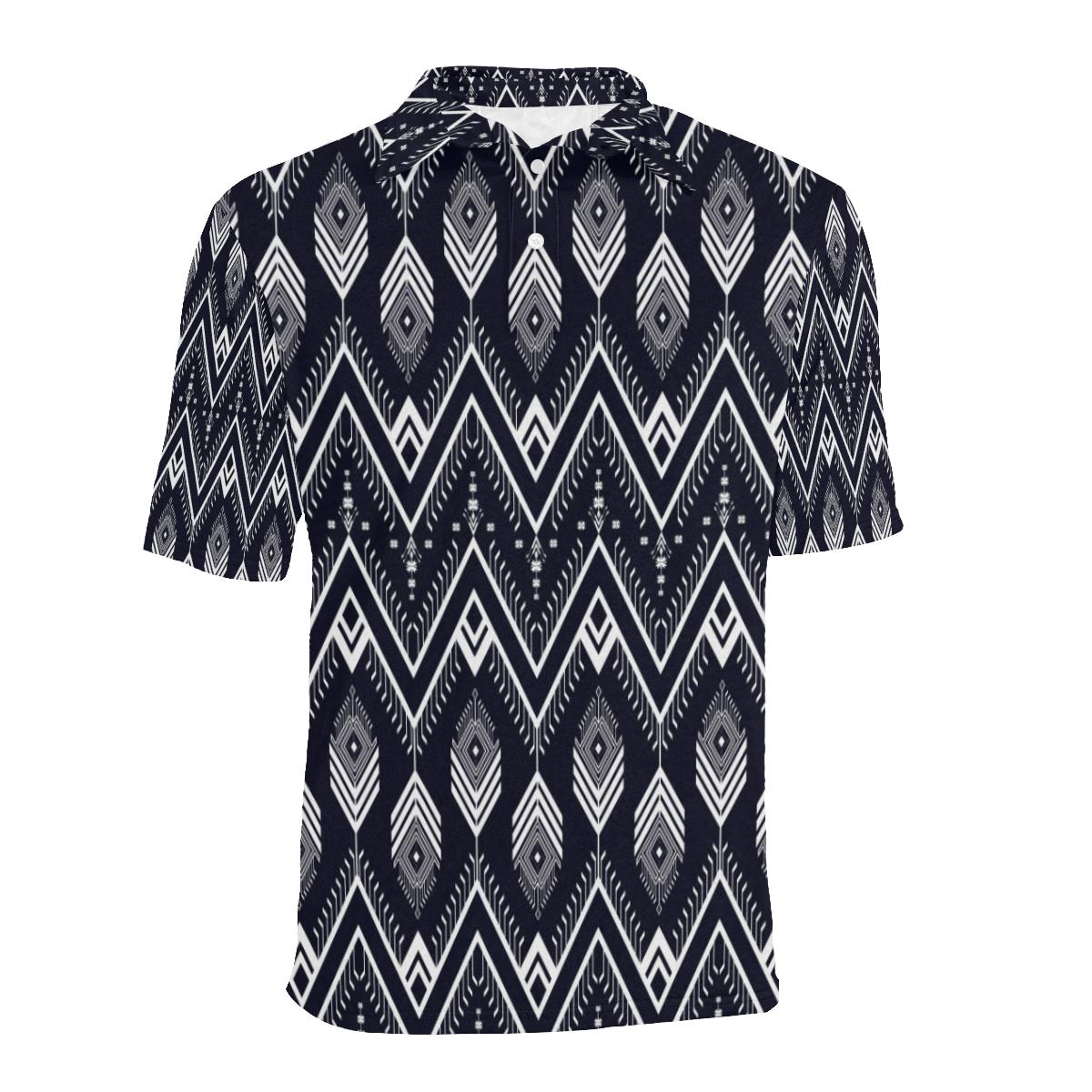 Indians Tribal Aztec Men Polo Shirt - Bluefink