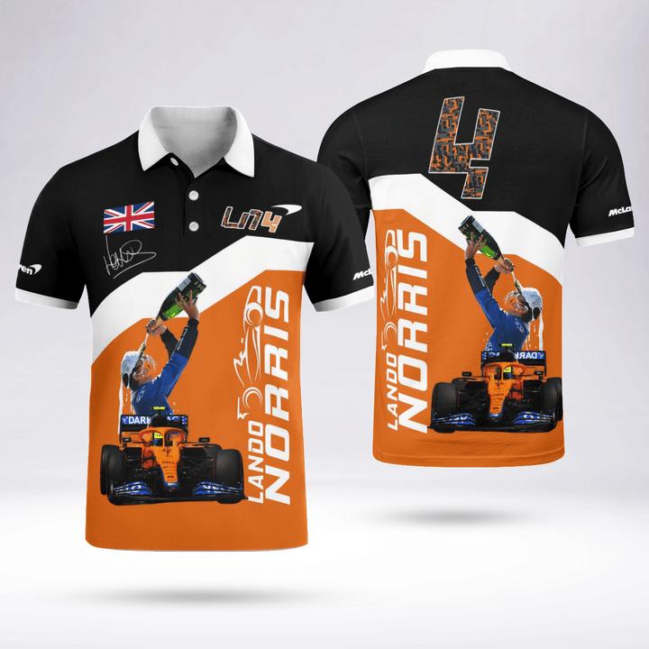 Lando Norris F1 driver polo shirt - Bluefink