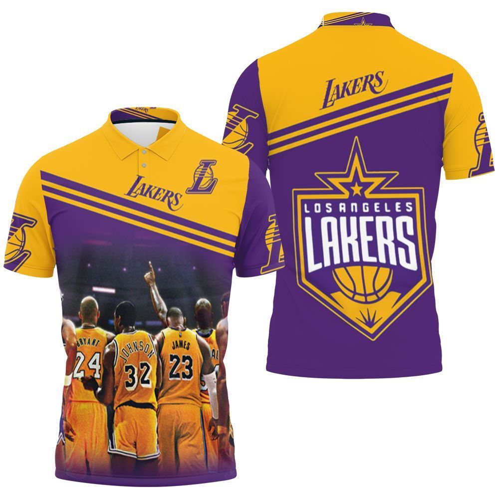 Los Angeles Lakers Nba Western Conference Nba For Fans 3D Polo Shirt ...