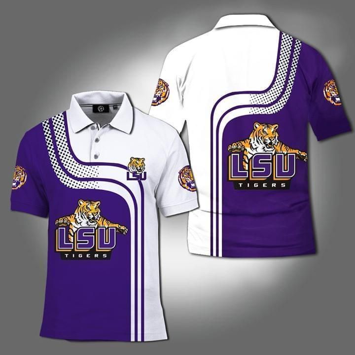 Lsu Tigers 3D Polo Shirt - Bluefink