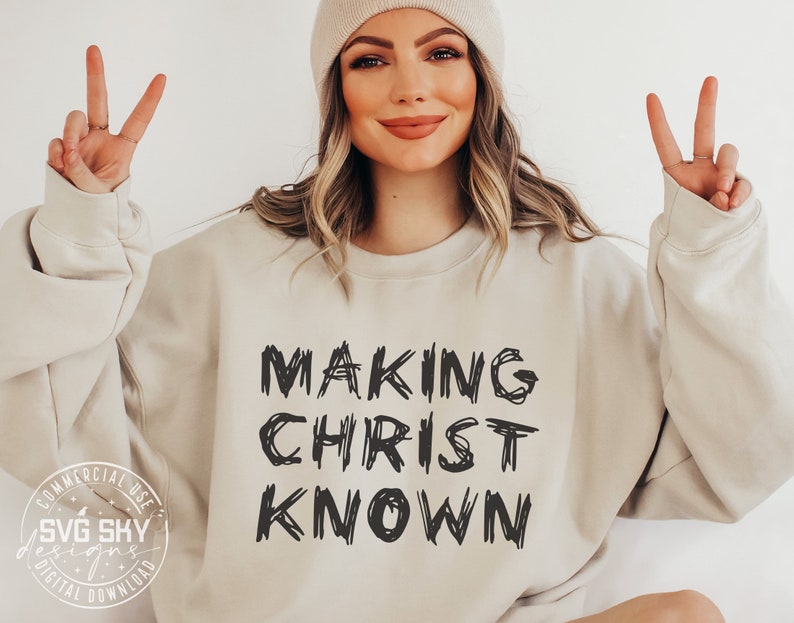 Making Christ Known Religious T-Shirt with Katy Nichole Design - Bluefink