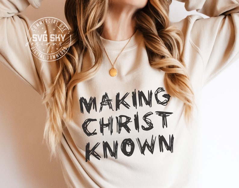 Making Christ Known Religious T-Shirt with Katy Nichole Design - Bluefink