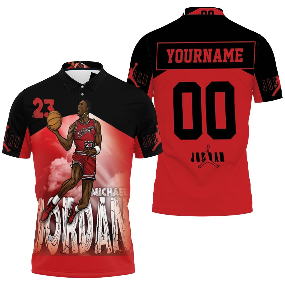 Michael Jordan 23 Chicago Bull Legend Of Nba Polo Shirt - Bluefink
