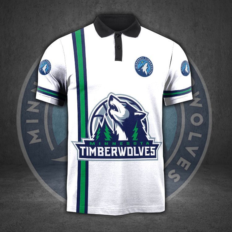 Minnesota Timberwolves 3D Polo Shirt - Bluefink