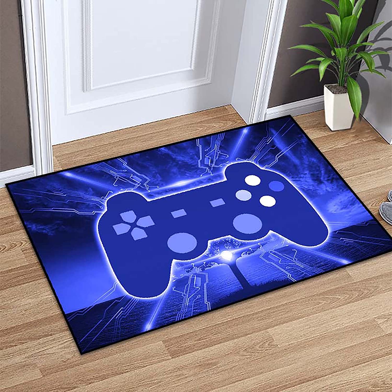 Modern Gaming Area Rugs Boys: 3D Printed Living Room Mat with Gamepad ...