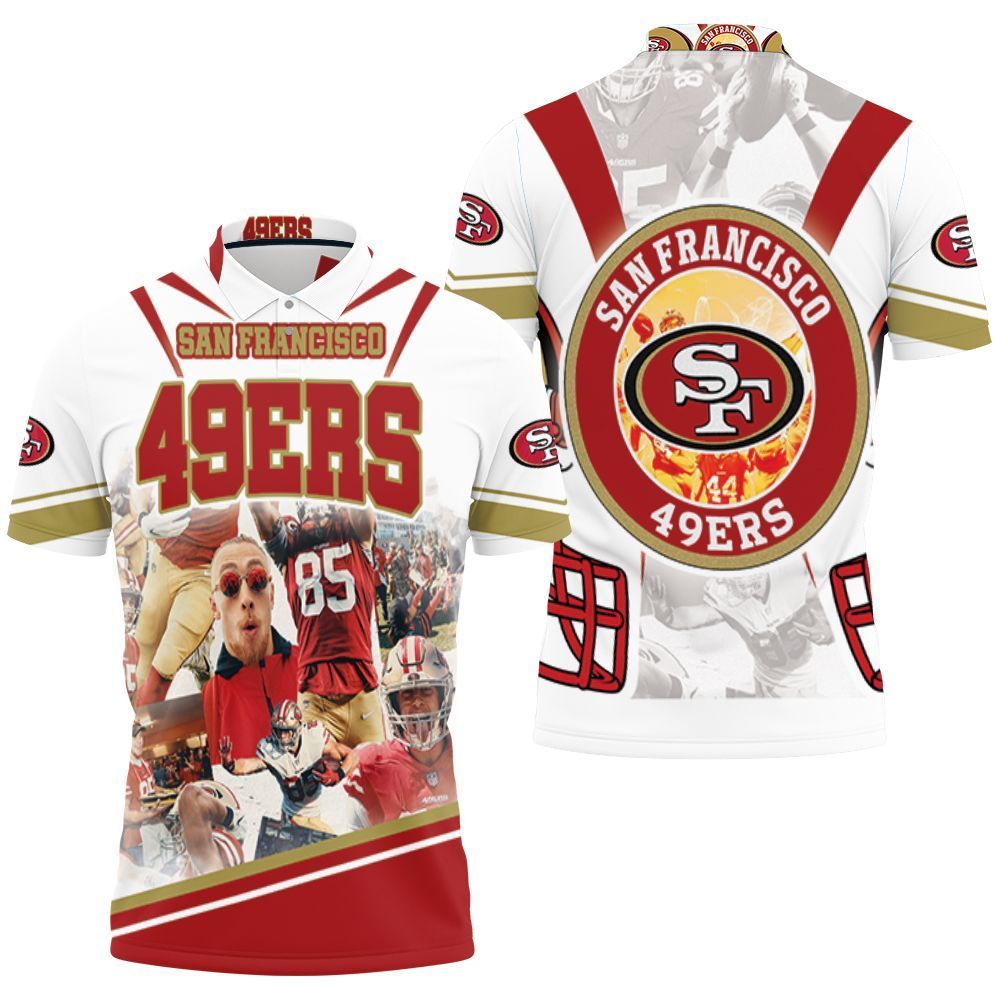 Nfc West Division San Francisco 49Ers 3D Polo Shirt - Bluefink