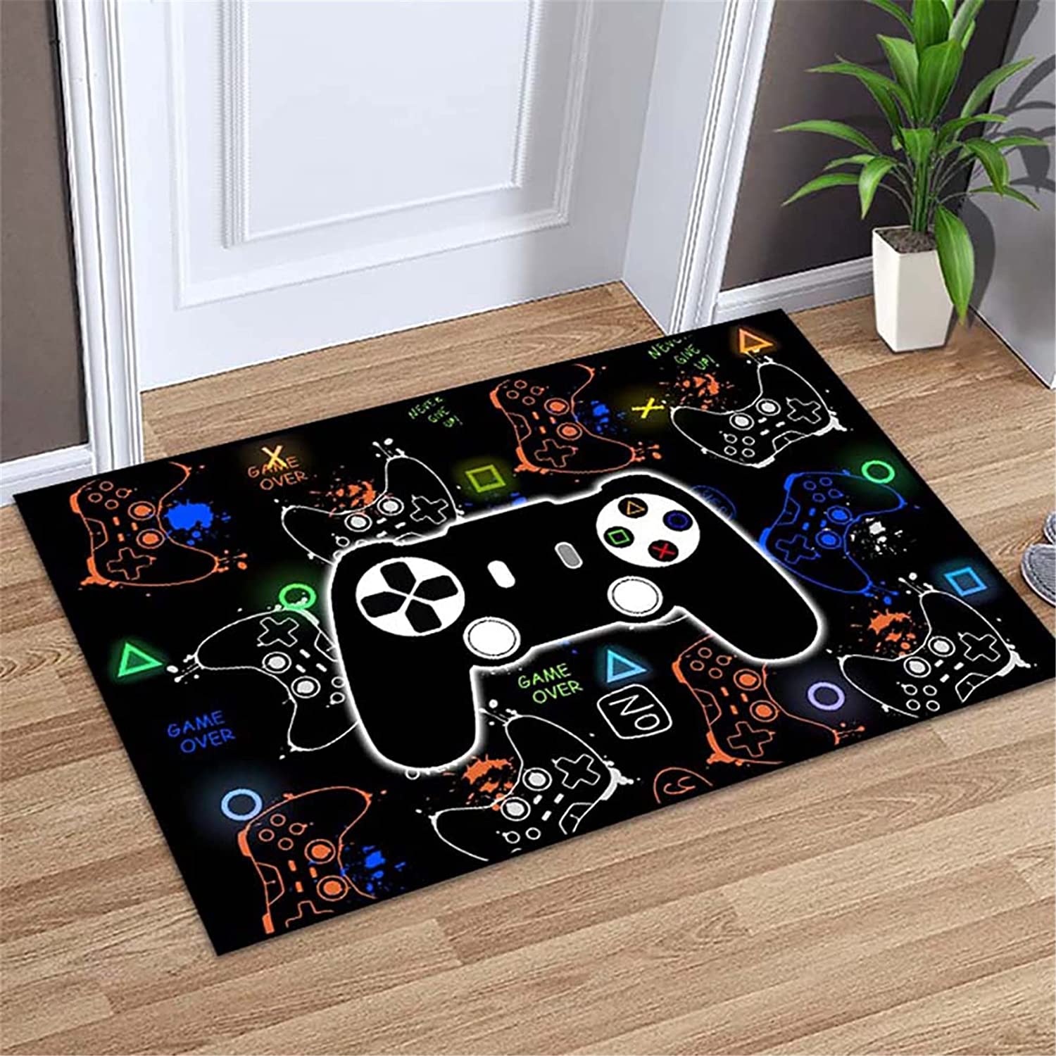 Non-Slip Game Controller Gamepad Carpets 3D Printed Pattern - Game Area ...
