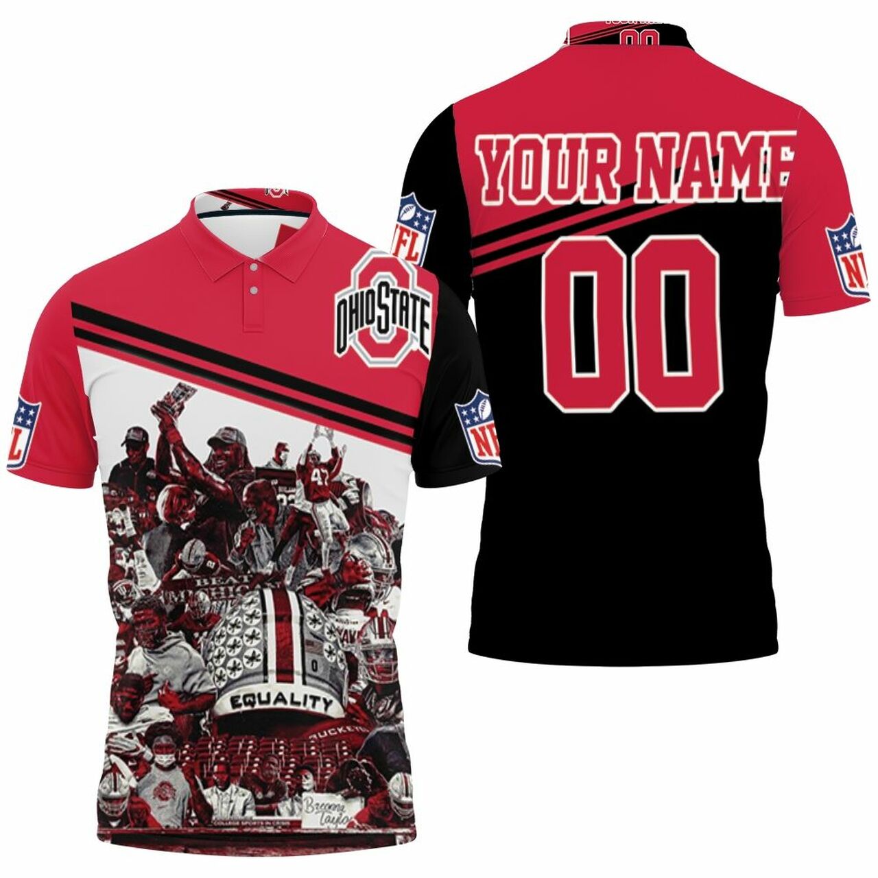 Ohio State Buckeyes Champions 2021 Personalized Polo Shirt - Bluefink
