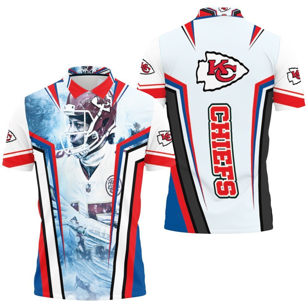 Patrick Mahomes 15 Kansas City Chiefsfor Fans 3D Polo Shirt - Bluefink