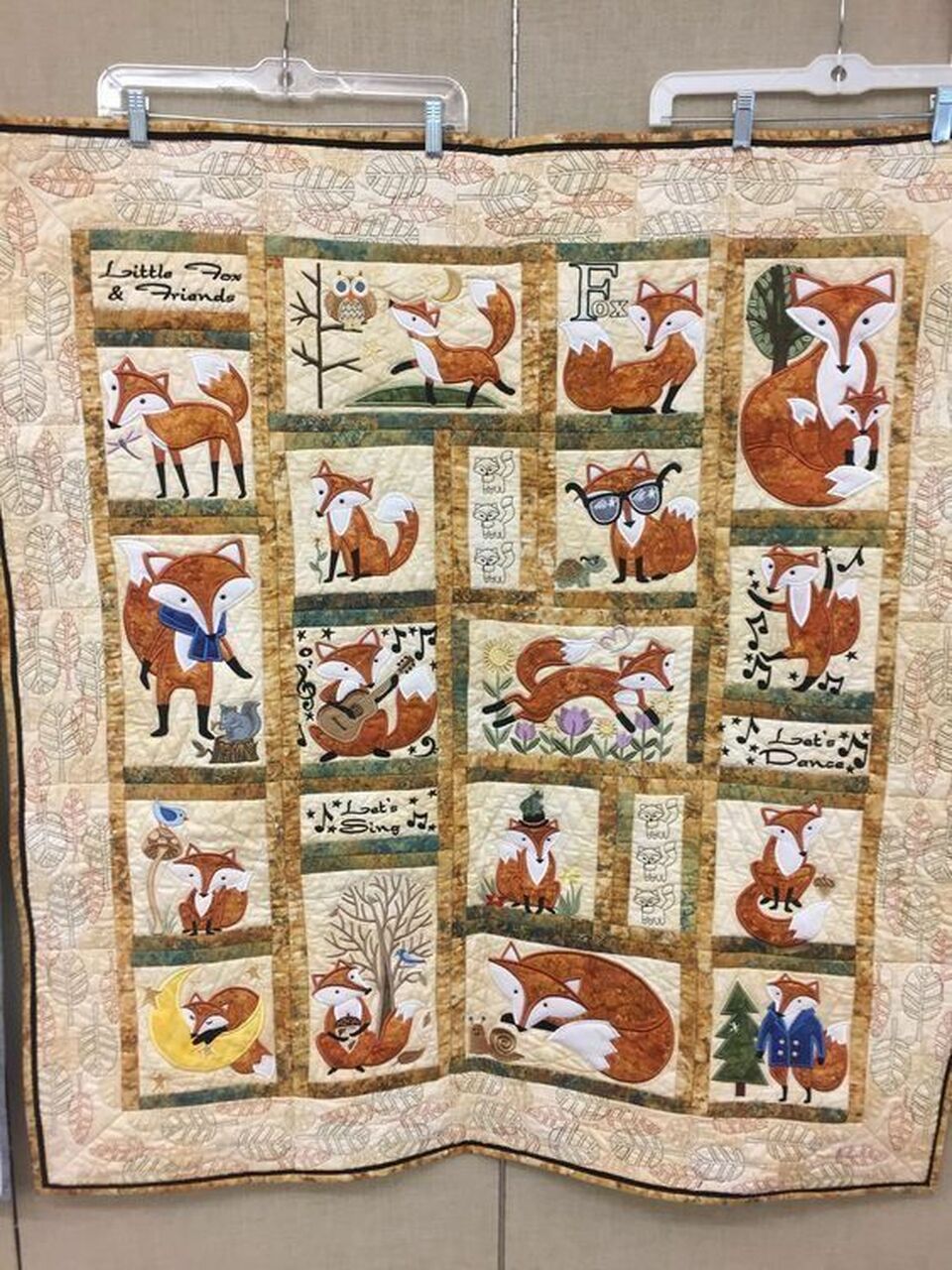 Personalized Fox Quilt Bedding Set for Home Decoration and Picnic ...