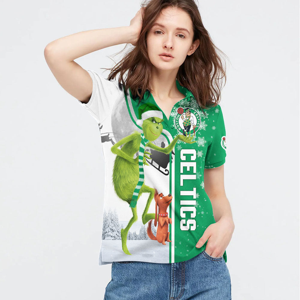 Personalized Funny Christmas The Grinch Boston Celtics NBA I Hate ...