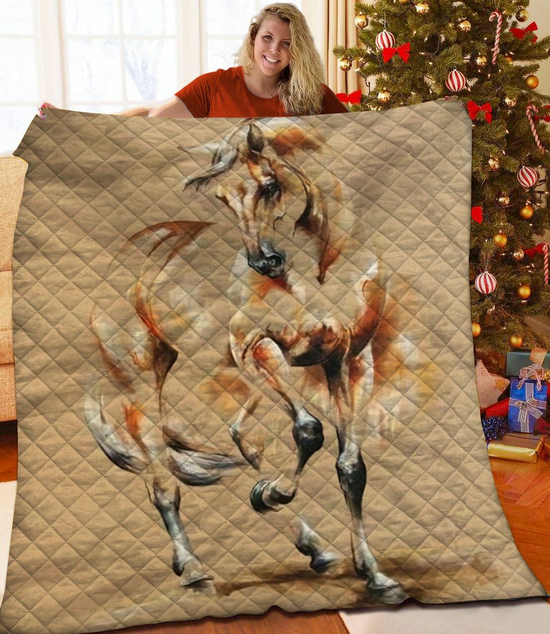 Personalized Horse Quilt Bedding Set for a Unique Bedroom Decor and ...
