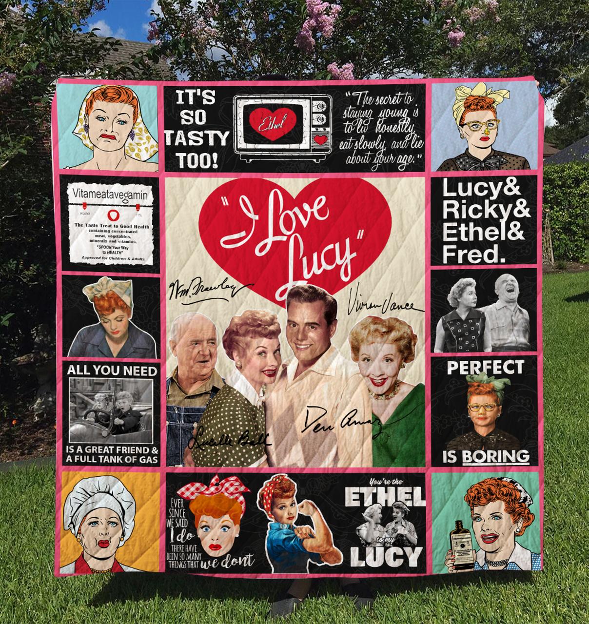 Personalized I Love Lucy Quilt Bedding Set Blanket - Ideal for Bedroom ...