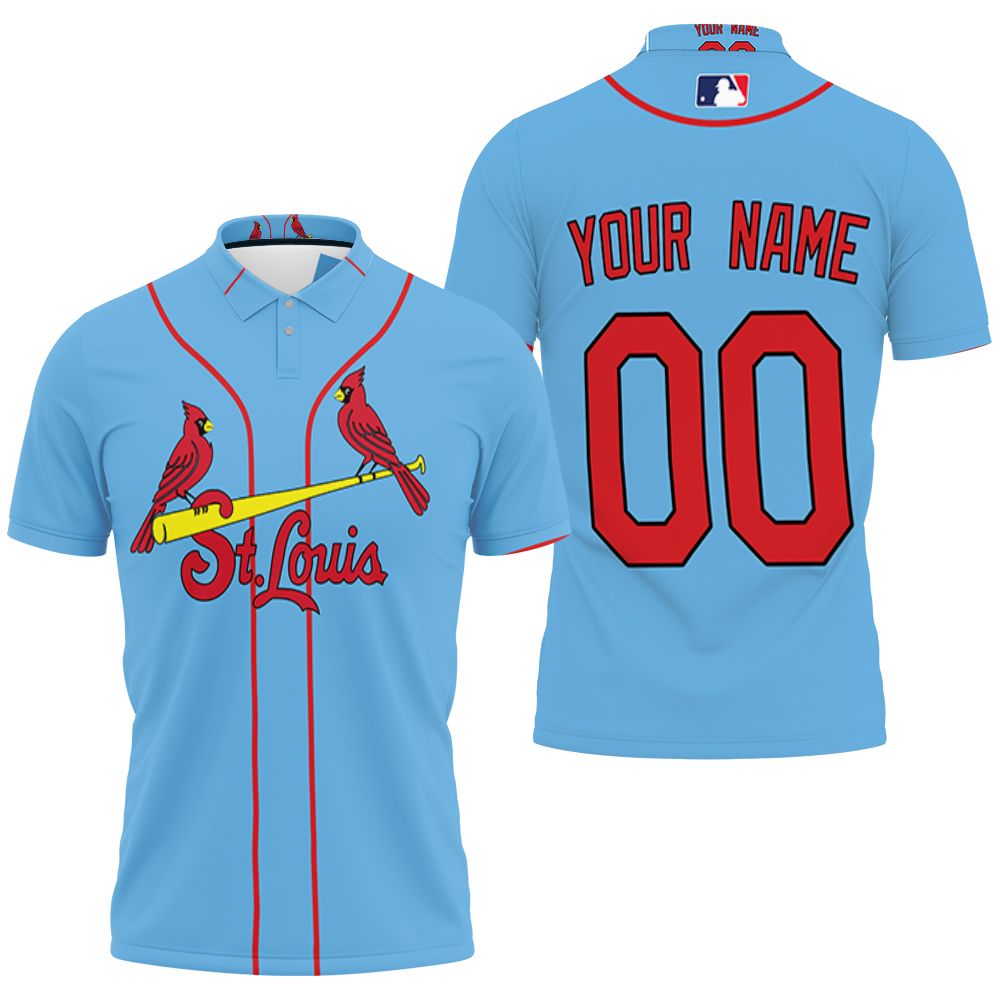 Personalized St Louis Cardinals Your Name 00 Light Blue 2020 Jersey ...