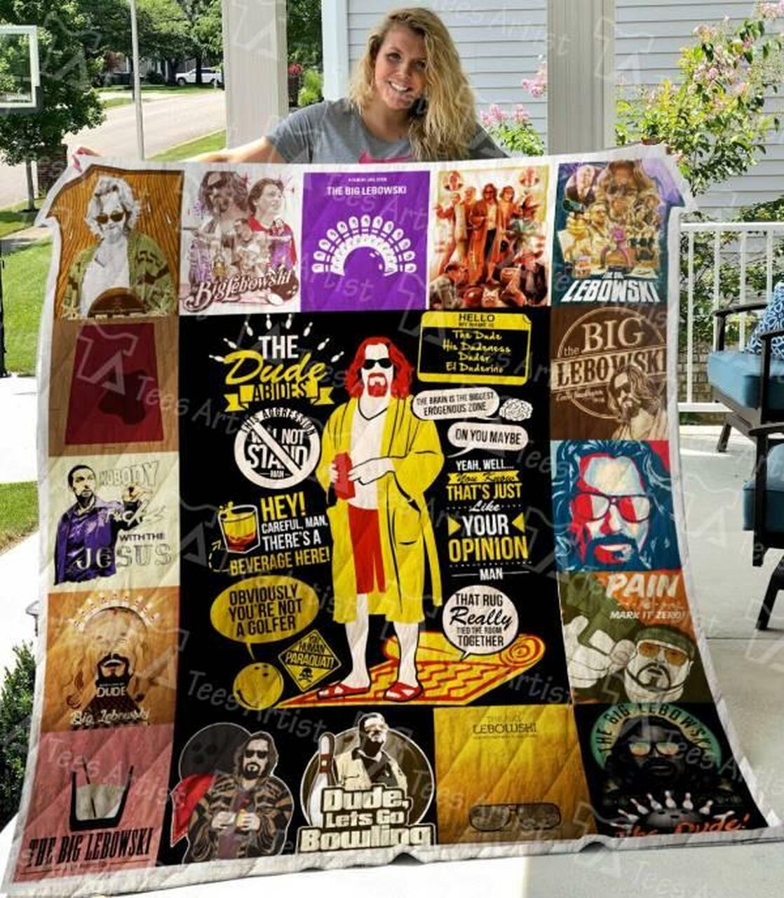Personalized The Big Lebowski Quilt Bed Set Blanket - Great for Bedroom ...