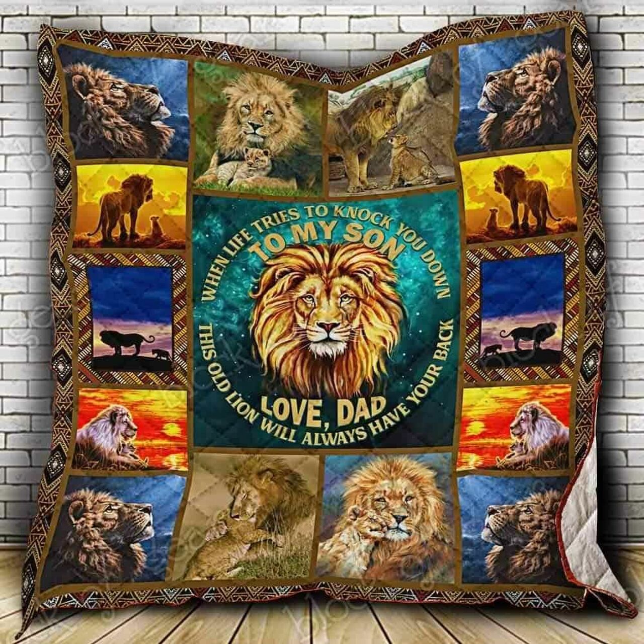 Personalized Trio One Piece Quilt Bedding Set for Home Decoration and ...