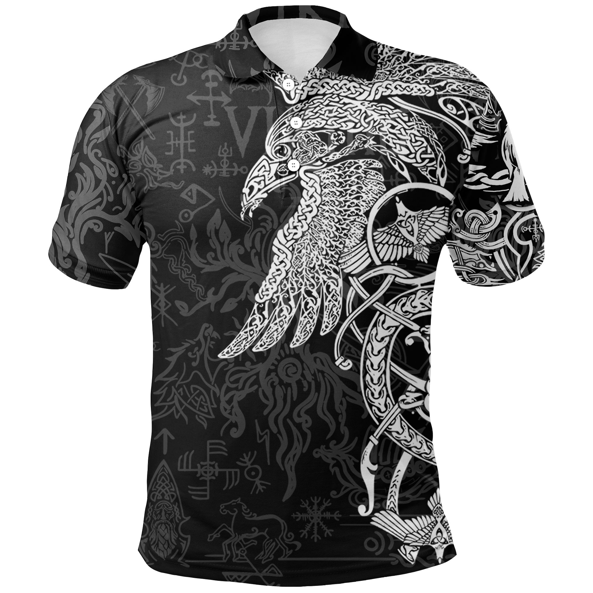 Polo Shirt - Special Raven Tattoo - Bluefink