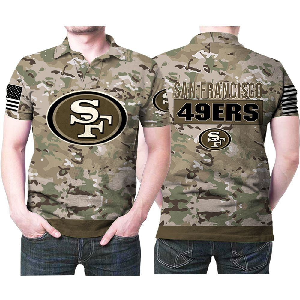 San Francisco 49Ers Camouflage Veteran Us Flag 3D Printed Gift For San ...