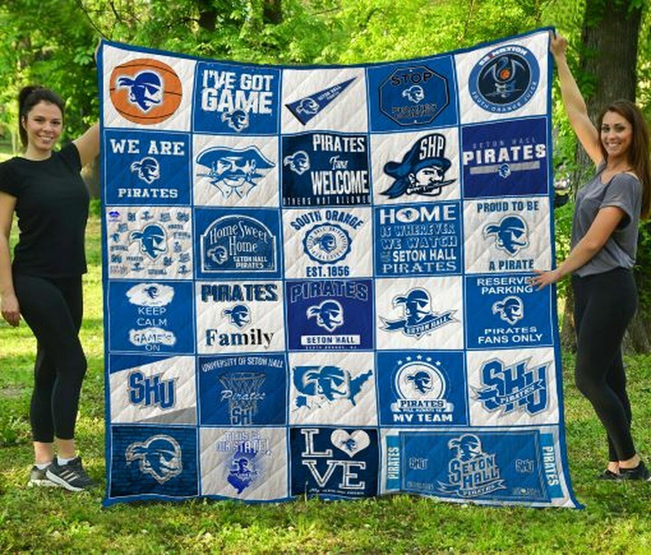 Seton Hall Pirates Quilt Bedding Set Blanket - Perfect for Bedroom ...