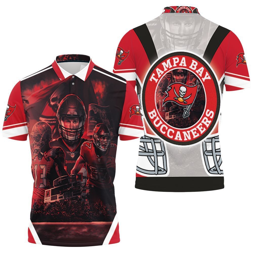 Tampa Bay Buccaneers Super Bowl 2021 Nfc South Division 3D Polo Shirt ...