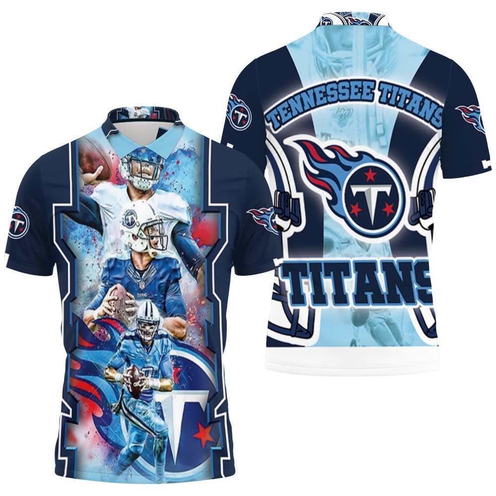 Tennessee Titans Super Bowl 2021 Afc South Division Champions 3D Polo Shirt - Bluefink