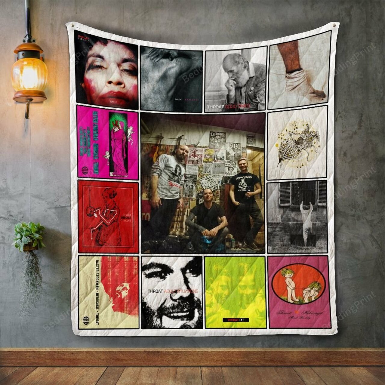Throat Band Album Covers Quilt Bedding Set Blanket - Gifts for Fans and ...