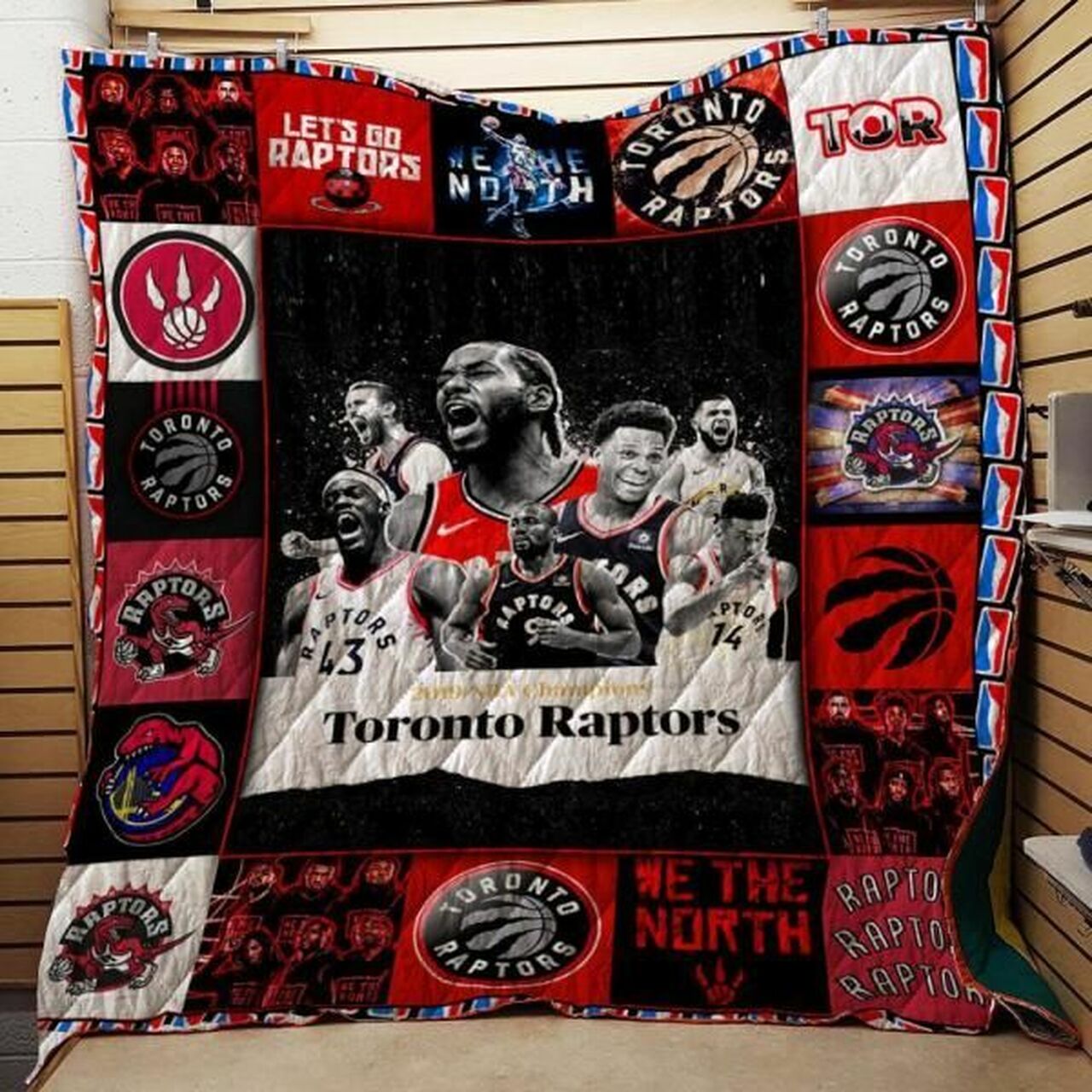 Toronto Raptors 2019 Nba Champions Quilt Bedding Set Blanket Bedroom ...