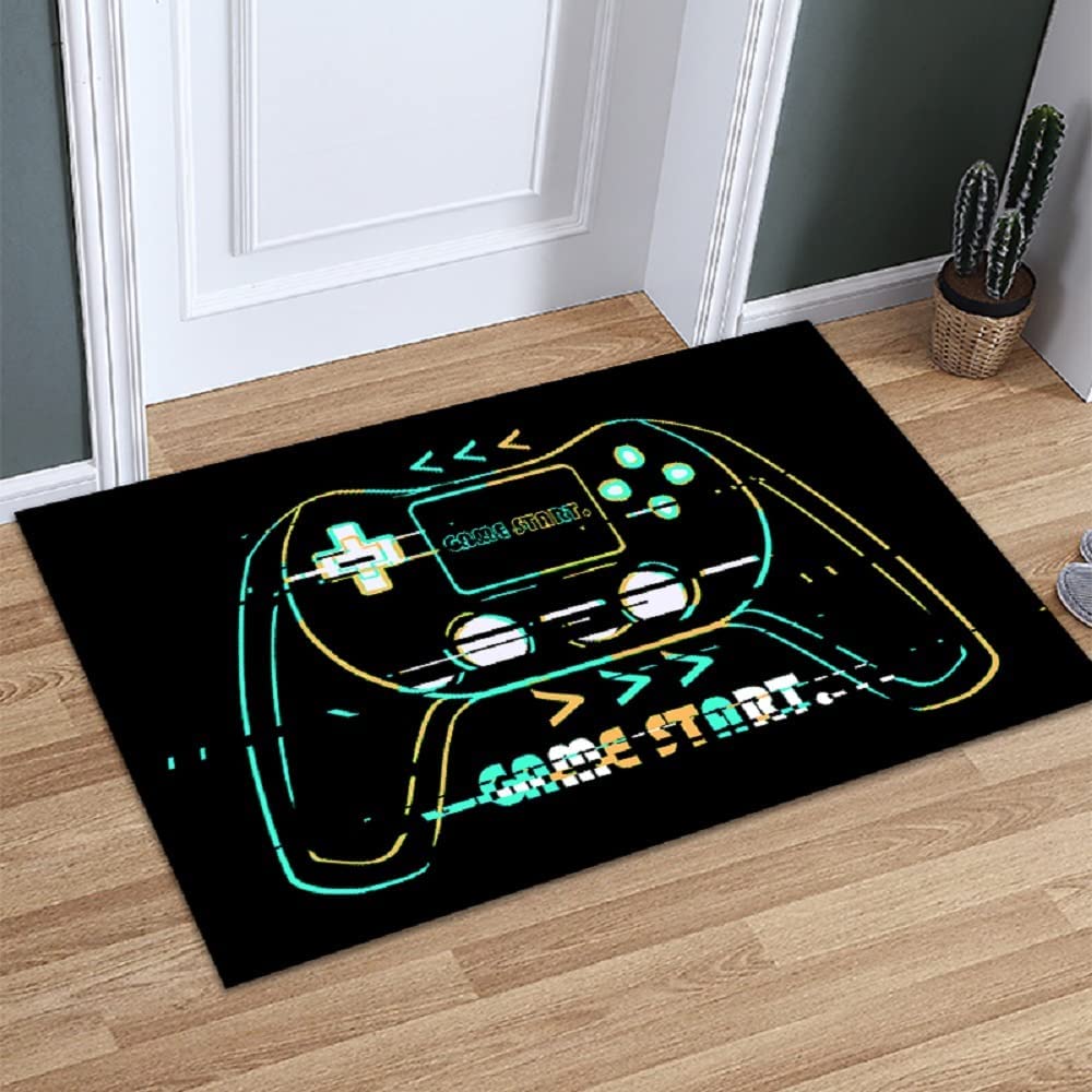 Video Game Art Handle Kitchen Rug for Bedroom Bathroom Living Room ...