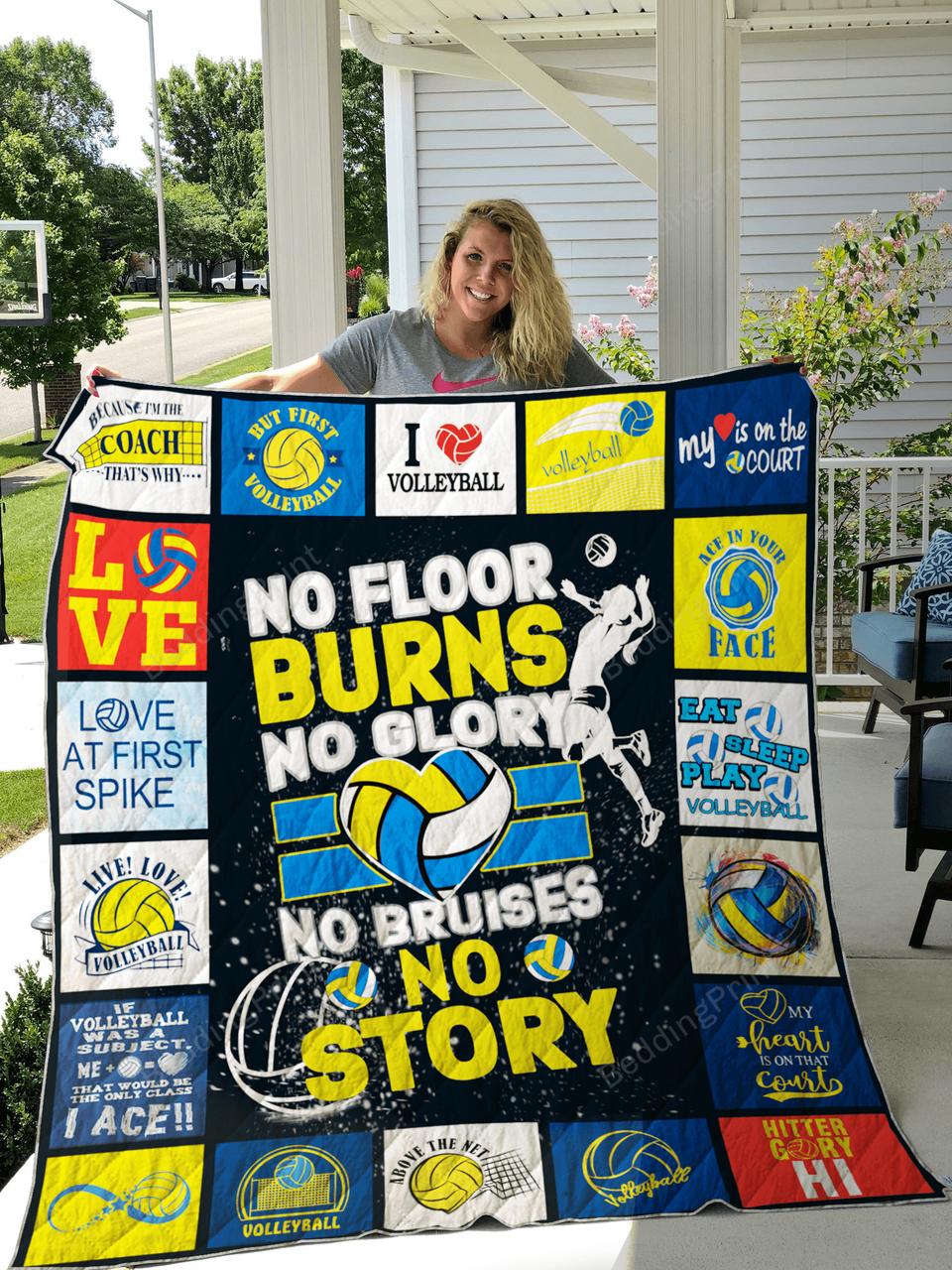 Volleyball Quilt Bedding Set with Name Personalization, Great Gifts for ...