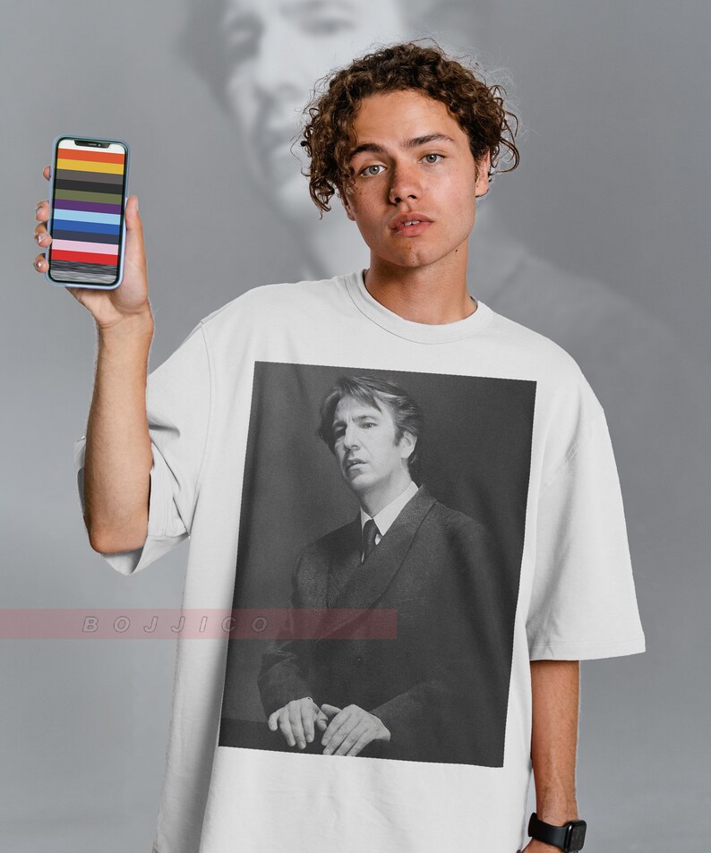 Alan Rickman British Actor Tribute Shirt, Movie Die Hard Homage T-Shirt ...