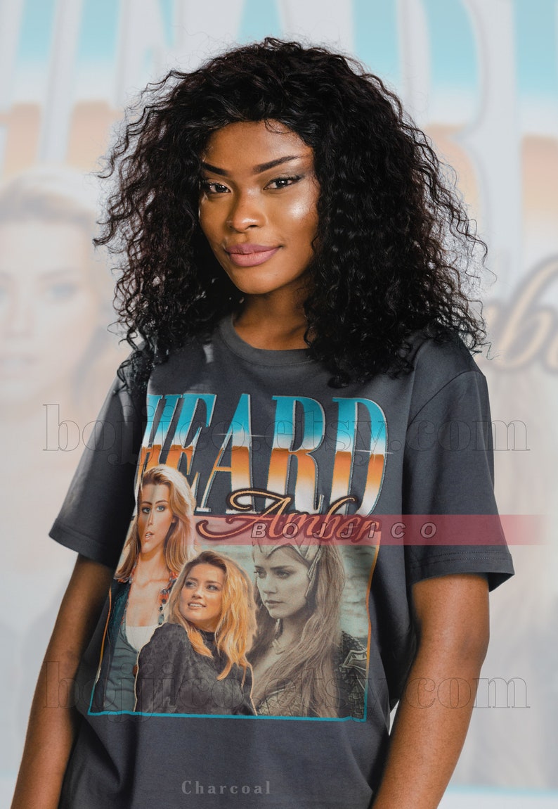 Amber Heard Fan Tee, Vintage Homage Retro 90s Sweater, Amber Heard ...