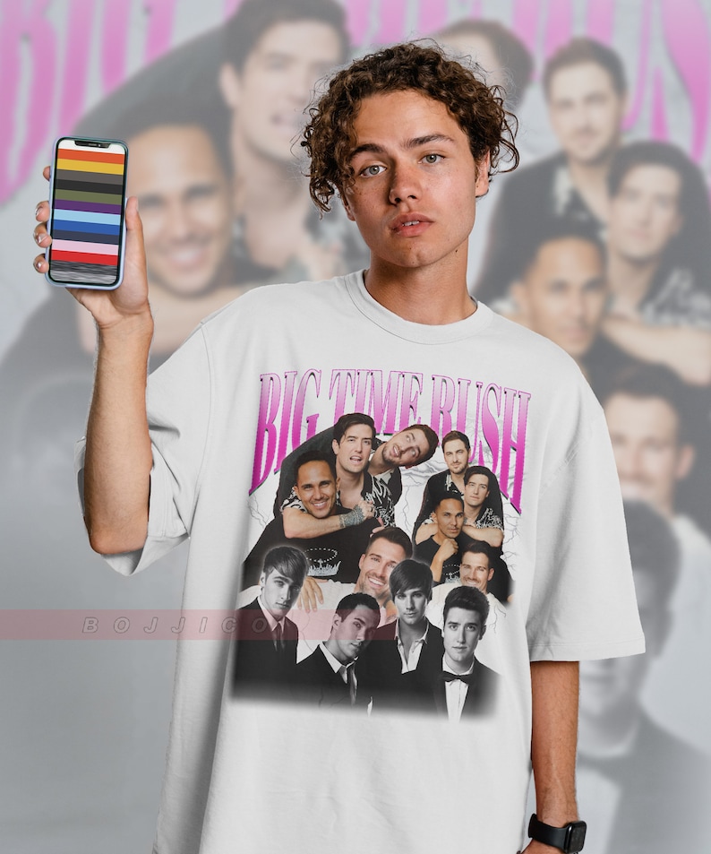 BTR Rush Tour 2022 Tee - Retro Big Time Rush Shirt - Bluefink